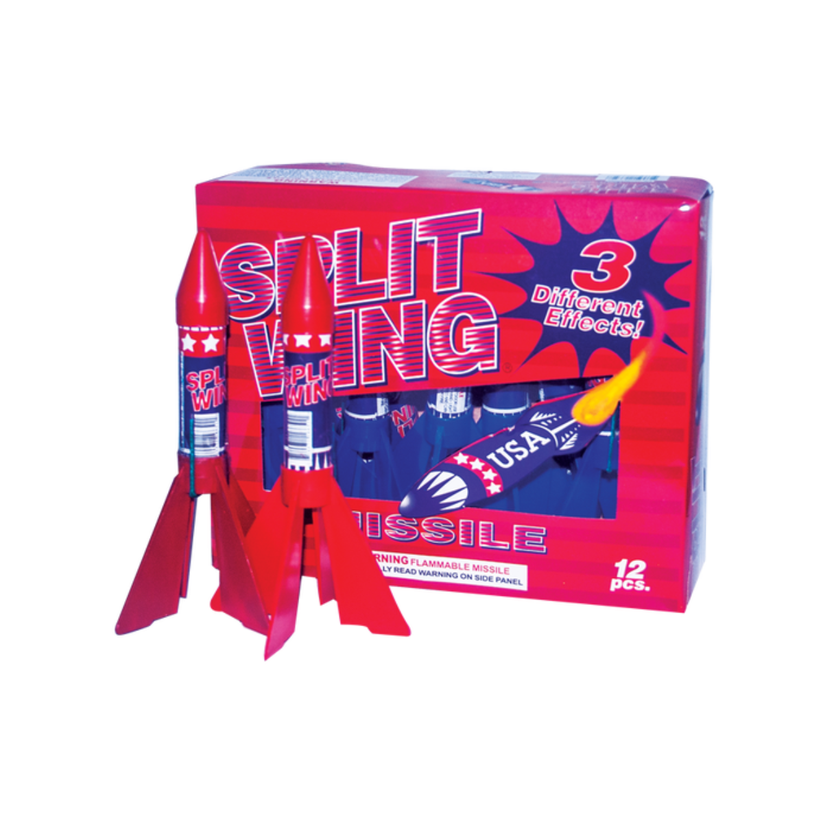 6" SPLIT WING MISSILE-EACH | Burning Sky Fireworks LLC