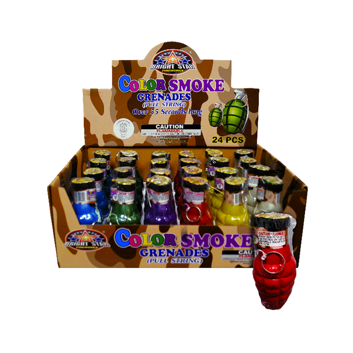 SMOKE GRENADE-Pull String | Burning Sky Fireworks LLC