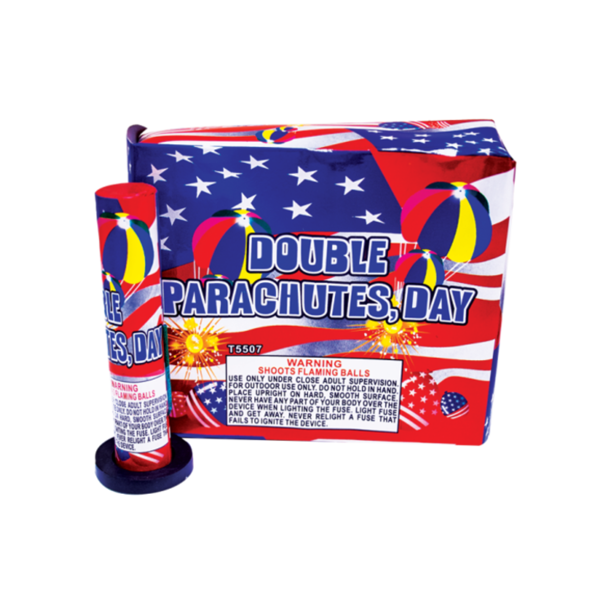 DOUBLE DAY PARACHUTE-EACH | Burning Sky Fireworks LLC